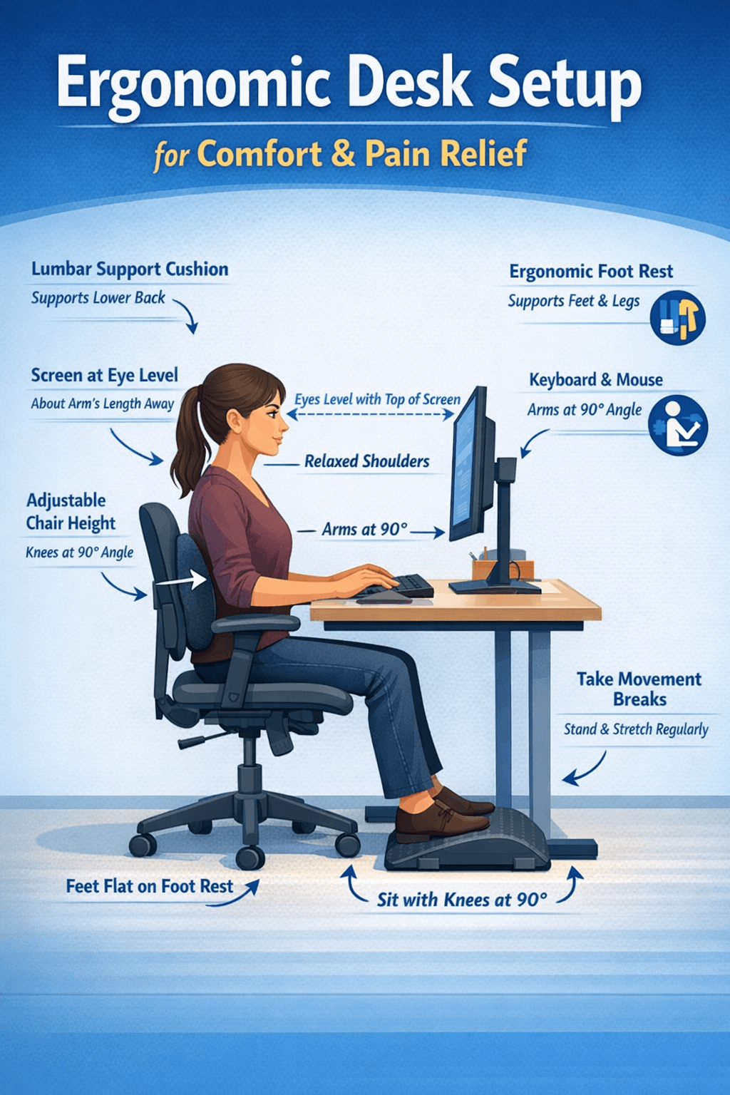 Office Comfort & Pain-Relief Guide: How to Reduce Back Pain